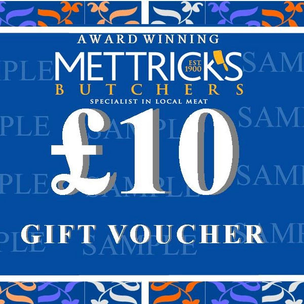 Mettrick's Gift Voucher – Mettrick's Butchers